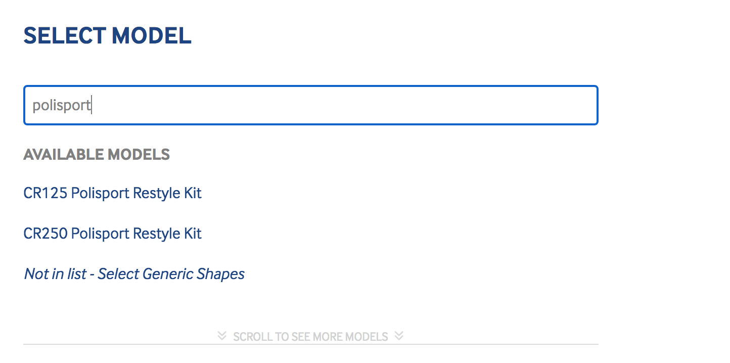 My vehicle has aftermarket components such Acerbis or Polisport, do you ...